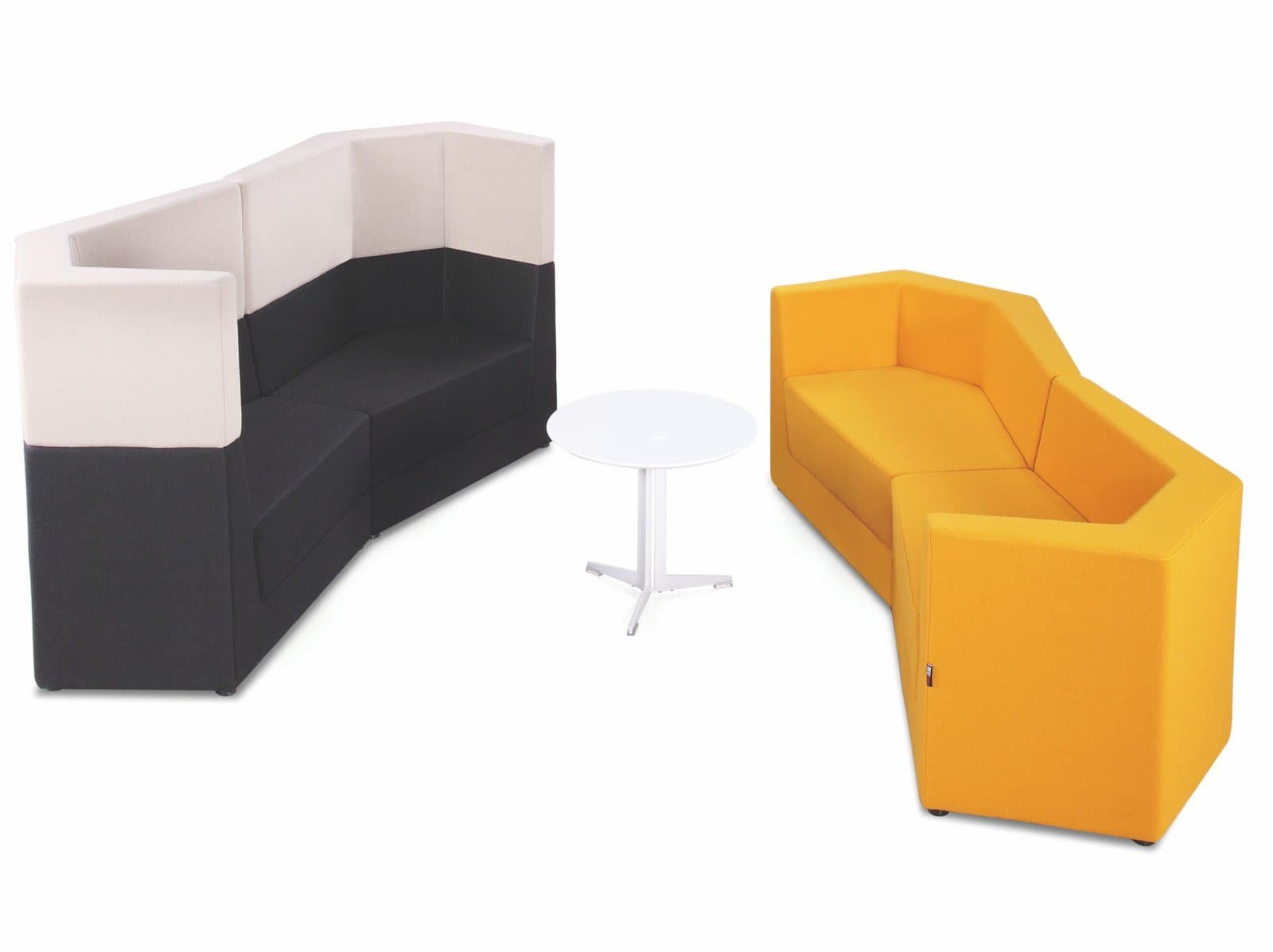 High Back Office Booth Seating 4 Seater Divider Modular Partition Sofa ...